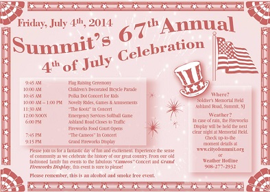 4th of July Fireworks in the Park 2014 NJ Edition - Your complete guide ...